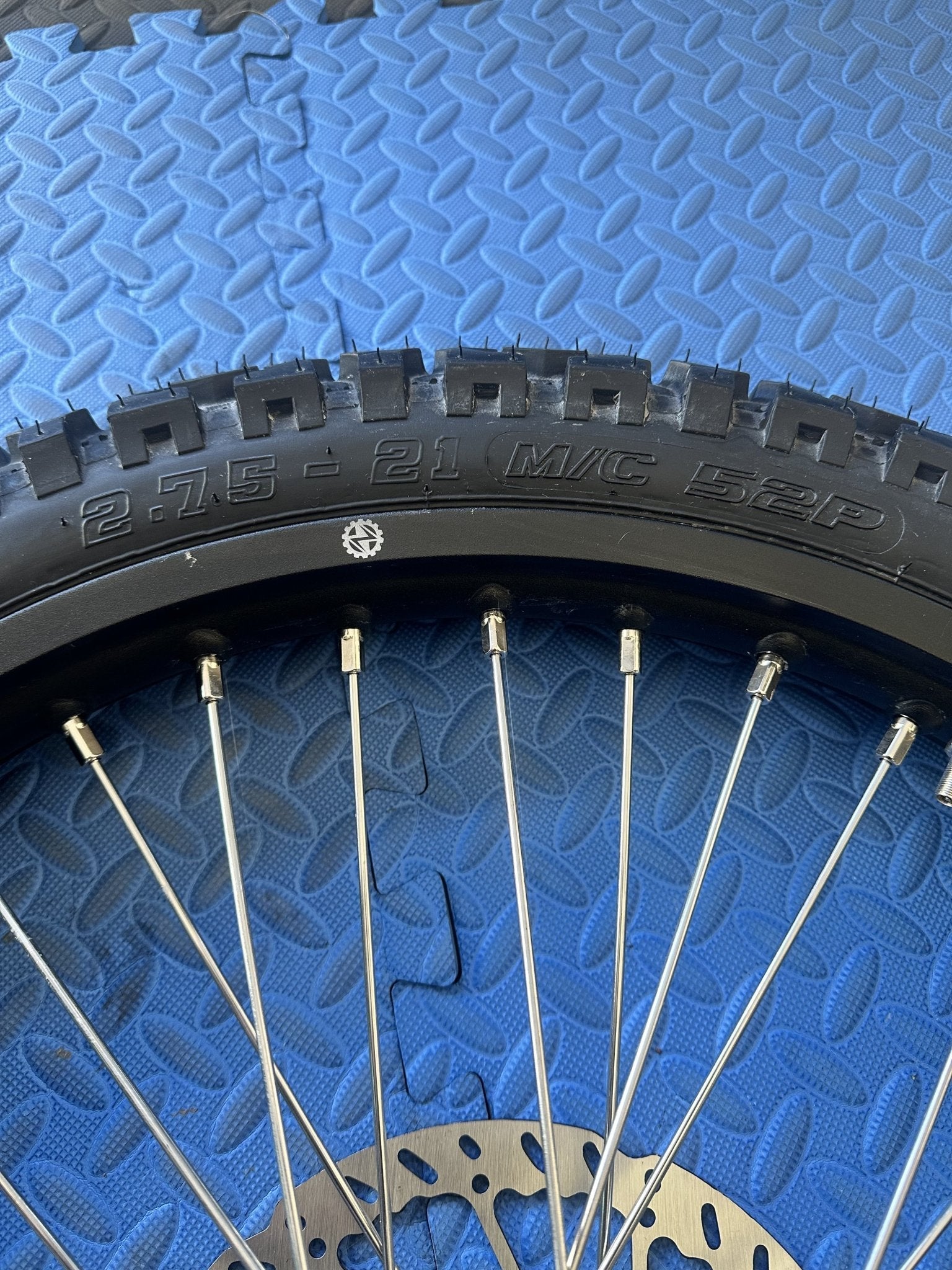 Surron eMoto Wheel Set Shinko 244 Dual Sport 21" Front Wheel & Tire Se ...